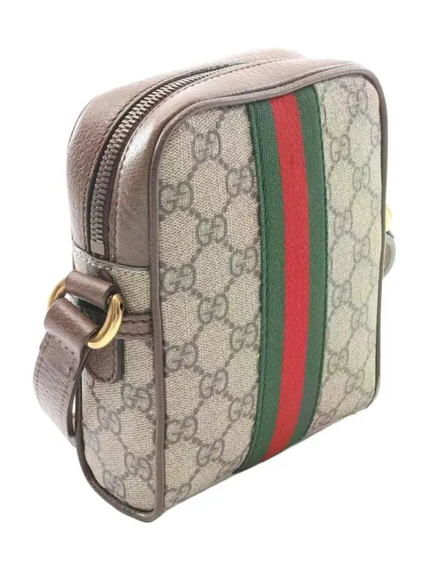 Gucci Ophidia Mini Gg Supreme Web Crossbody Bag - Neutrals