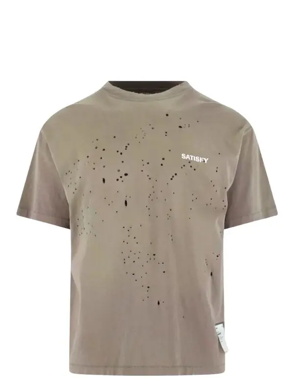 Satisfy Mothtech Distressed T-shirt - Brown