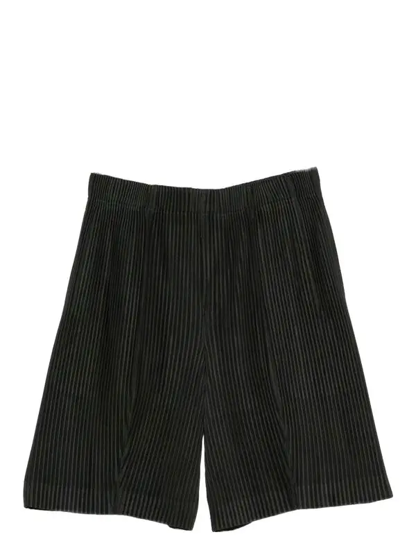 Issey Miyake Pleated Knee-length Shorts - Grey