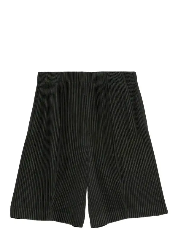Issey Miyake Pleated Knee-length Shorts - Grey