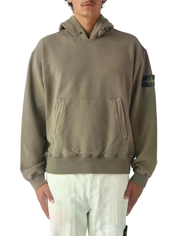 Stone Island Logo-patch Hoodie - Neutrals