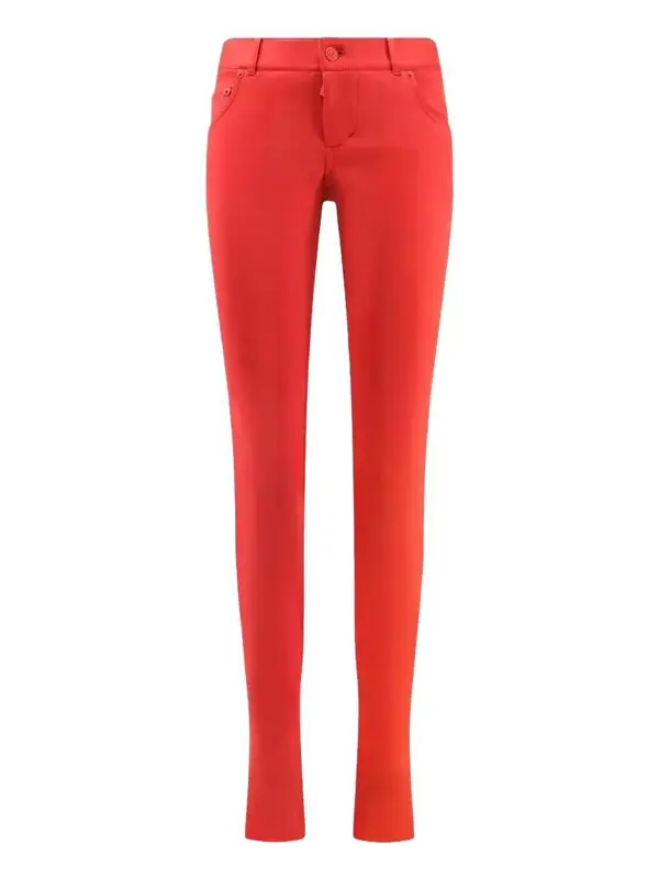 Gucci Cut-out Jersey Slim Fit Trousers - Red