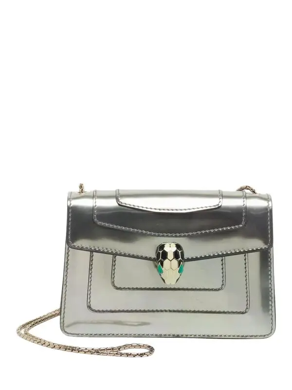 BVLGARI Mini Serpenti Forever Shoulder Bag - Silver