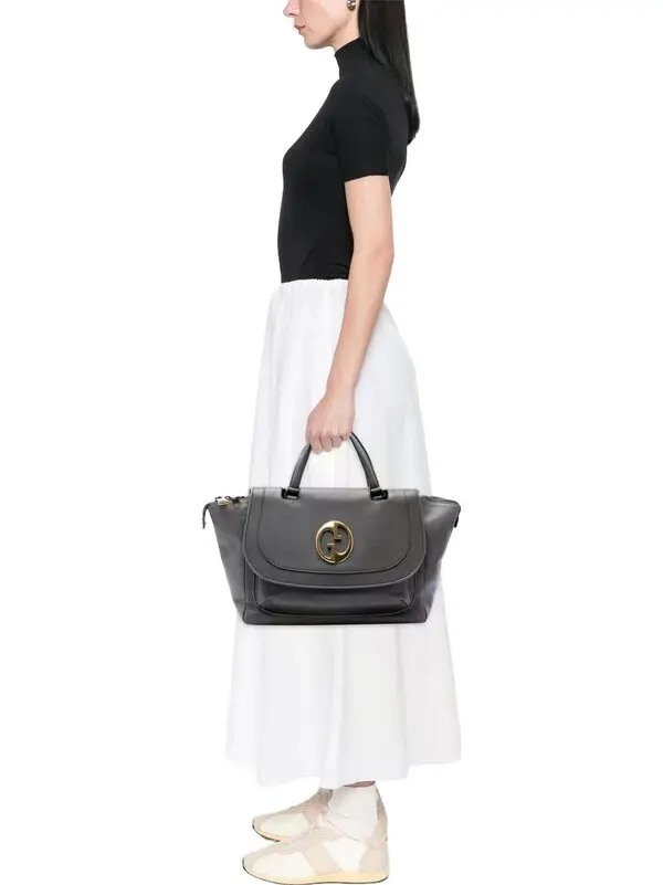 Gucci 1973 Medium Calfskin Handbag - Grey