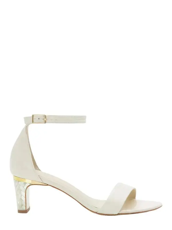 FREYA ROSE Chloe Ankle Strap Heeled Sandals - White