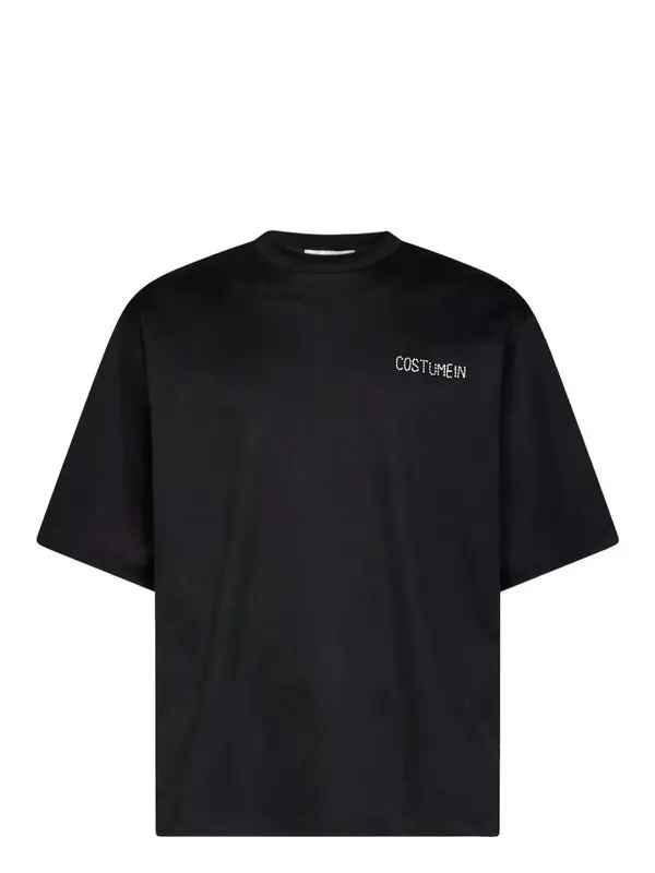 COSTUMEIN Logo-embroidered Cotton T-shirt - Black