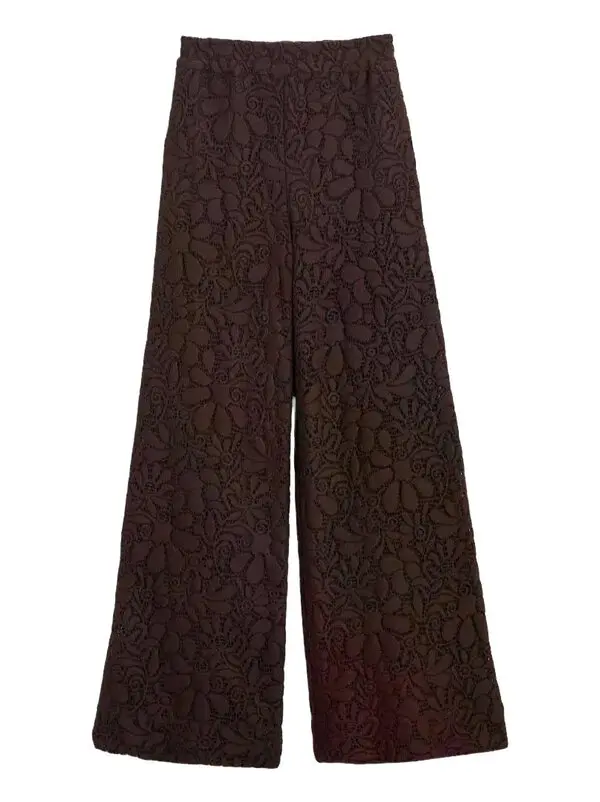 La DoubleJ Lacey Palazzo Pants - Brown
