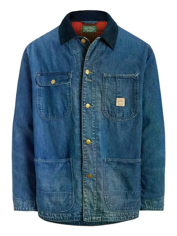Polo Ralph Lauren Corduroy Collar Denim Jacket - Blue