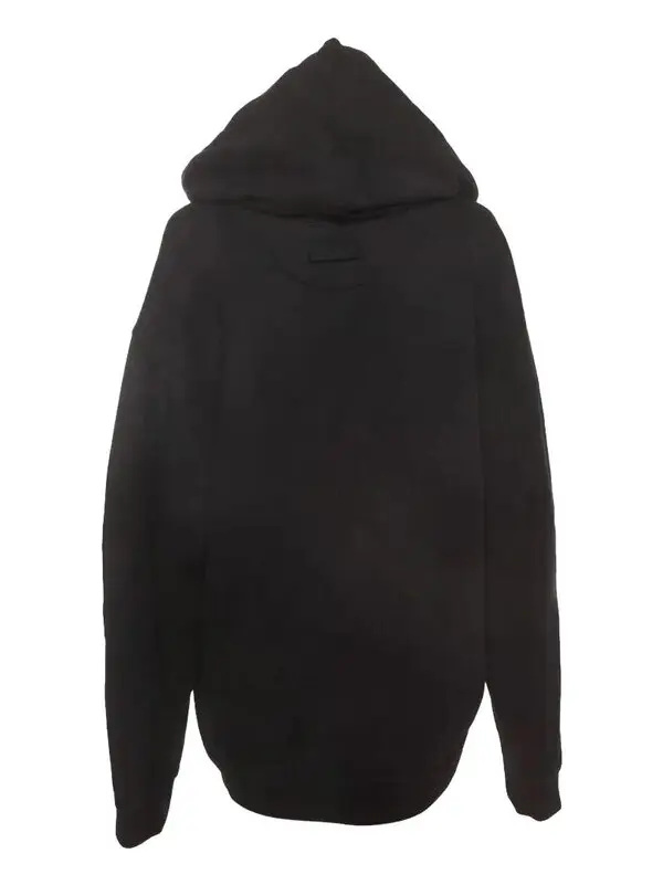 JEAN PAUL GAULTIER Cotton Glitter-effect Script Print Hoodie - Black