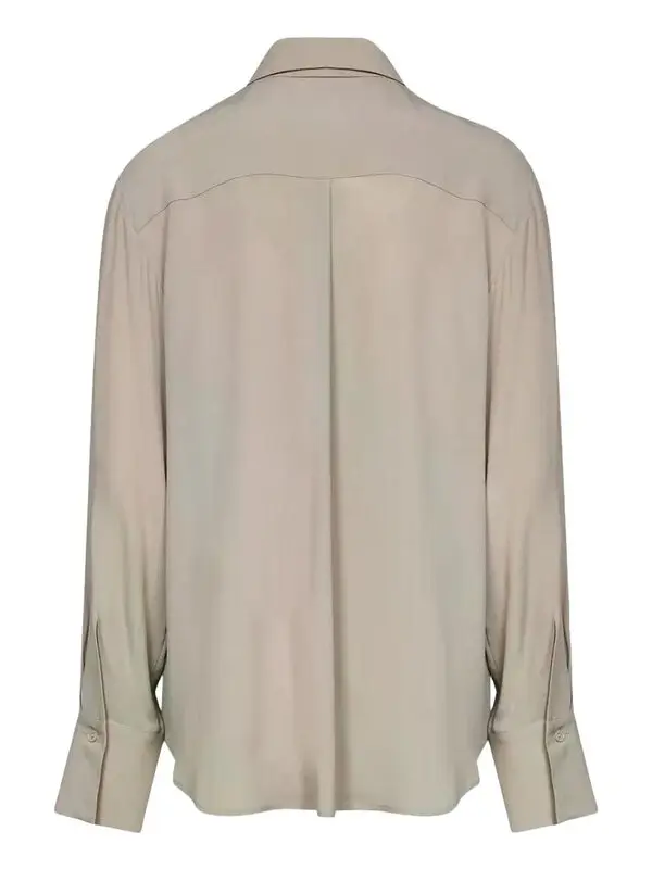 P.a.r.o.s.h Pussy-bow Long-sleeve Shirt - Neutrals