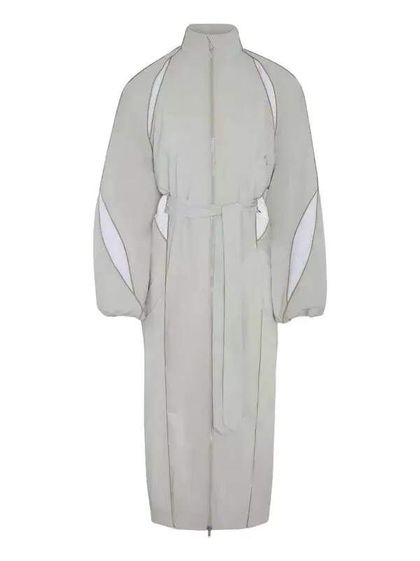 SRVC STUDIO Slash Zip-fastening Coat - Neutrals