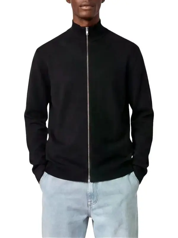 KIEFERMANN Borian Zip-up High-neck Sweatshirt - Black