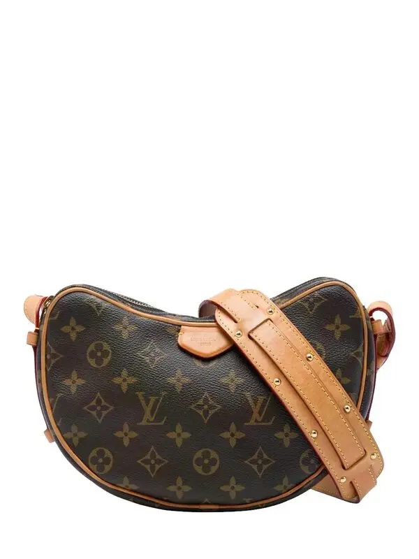 LOUIS VUITTON Monogram Croissant Mm Shoulder Bag - Brown