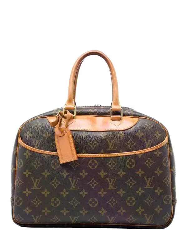 LOUIS VUITTON Monogram Deauville Handbag - Brown