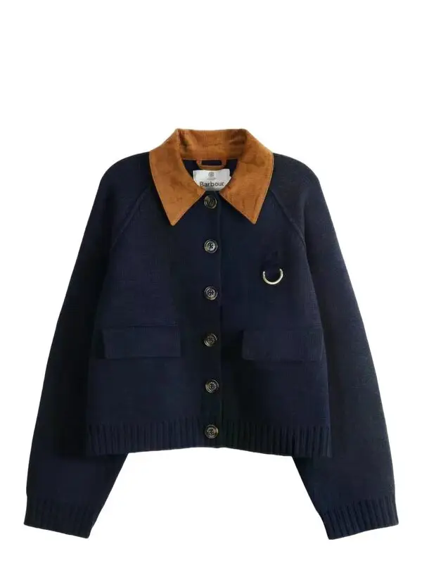 Barbour Alverstone Knitted Cardigan - Blue