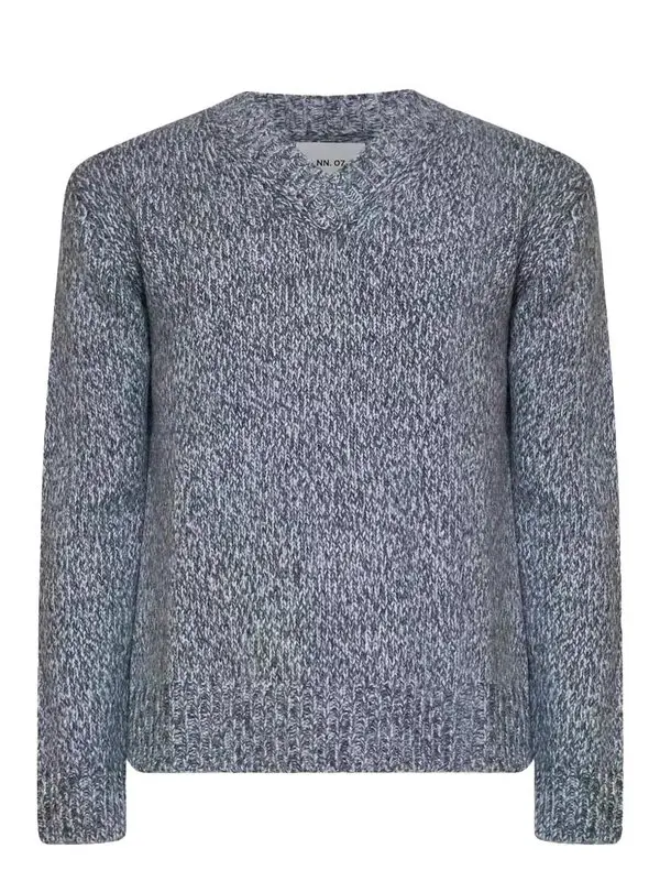 Nn07 V-neck Long Sleeve Sweater - Grey