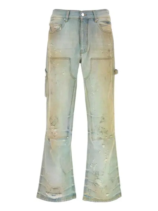 Amiri Carpenter Distressed Jeans - Blue