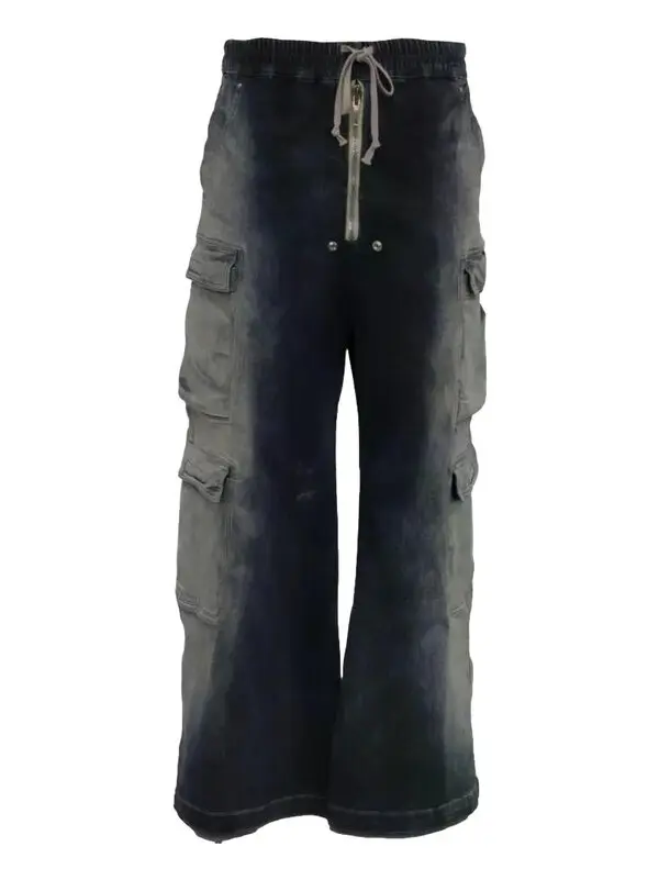 Rick Owens Edfu Double Cargo Pants - Blue
