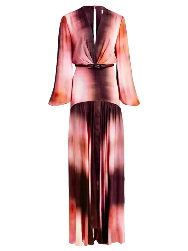Silvia Tcherassi Maialen Tie-dye Maxi Dress - Pink