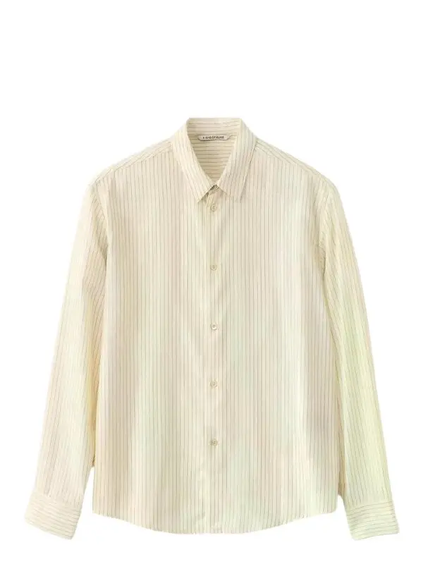 A KIND OF GUISE Fulvio Pinstripe-print Long-sleeve Shirt - Neutrals