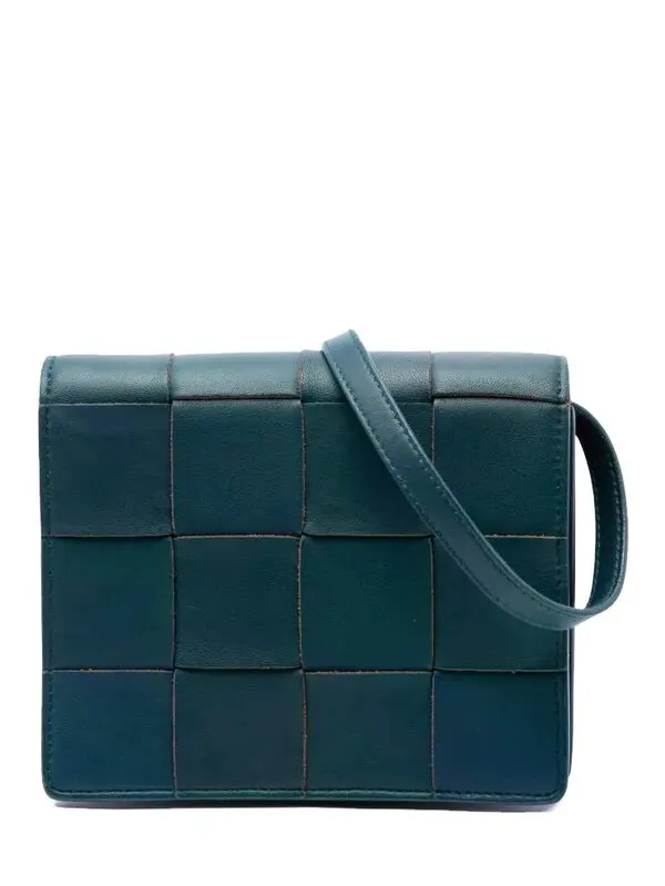 Bottega Veneta Mini Nappa Maxi Intrecciato Cassette Crossbody Bag - Black