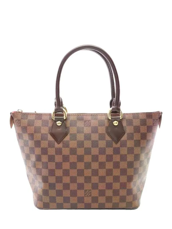 LOUIS VUITTON Damier Ebene Saleya Pm Handbag - Brown