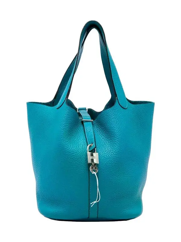 Hermès Clemence Leather Handbag - Blue
