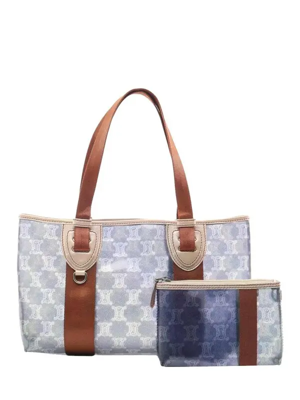 Celine Macadam Tote Bag With Pouch - Blue