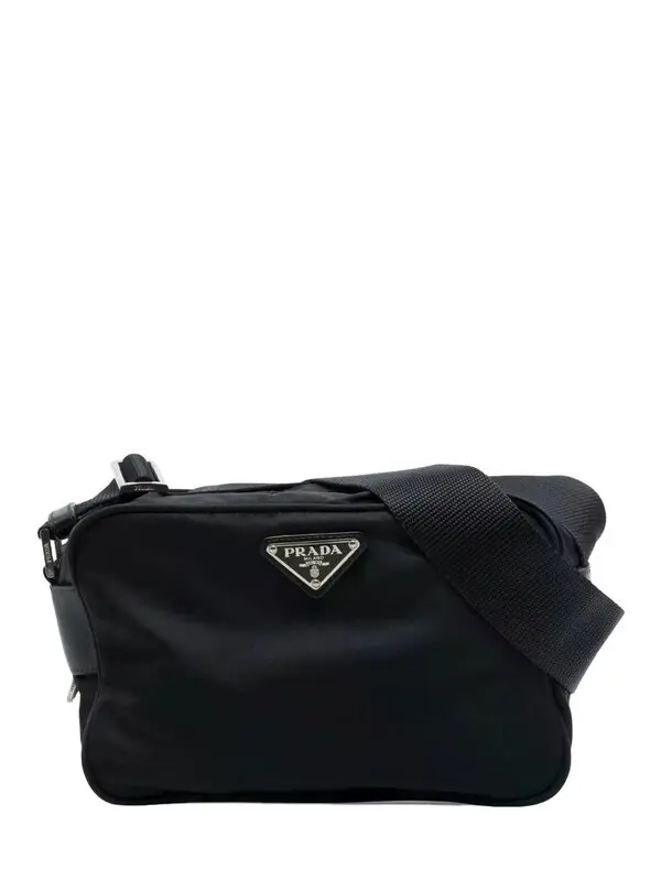 Prada Tessuto Camera Bag Crossbody Bag - Black