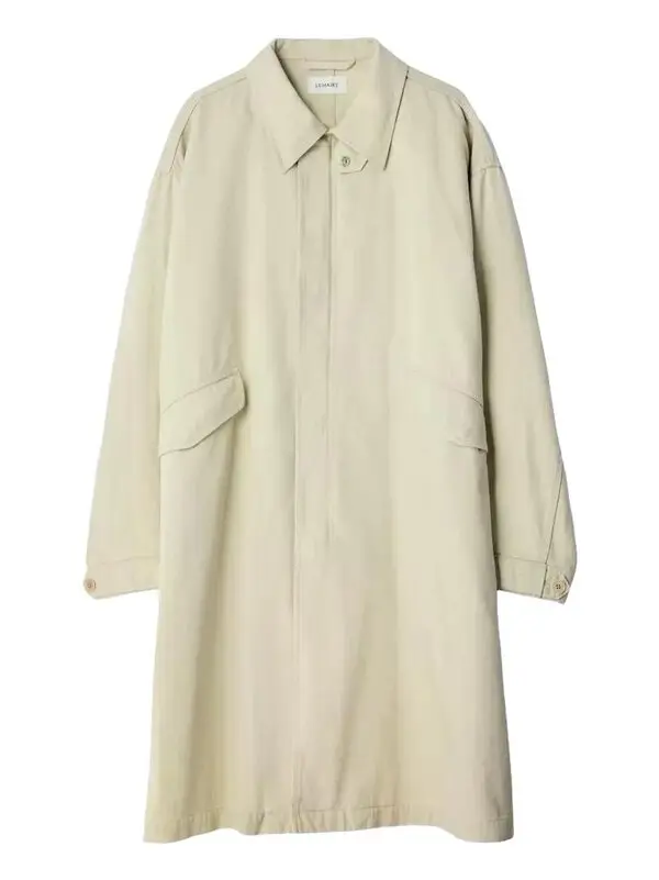 LEMAIRE Military Parka In Heavy Cotton Satin - Neutrals
