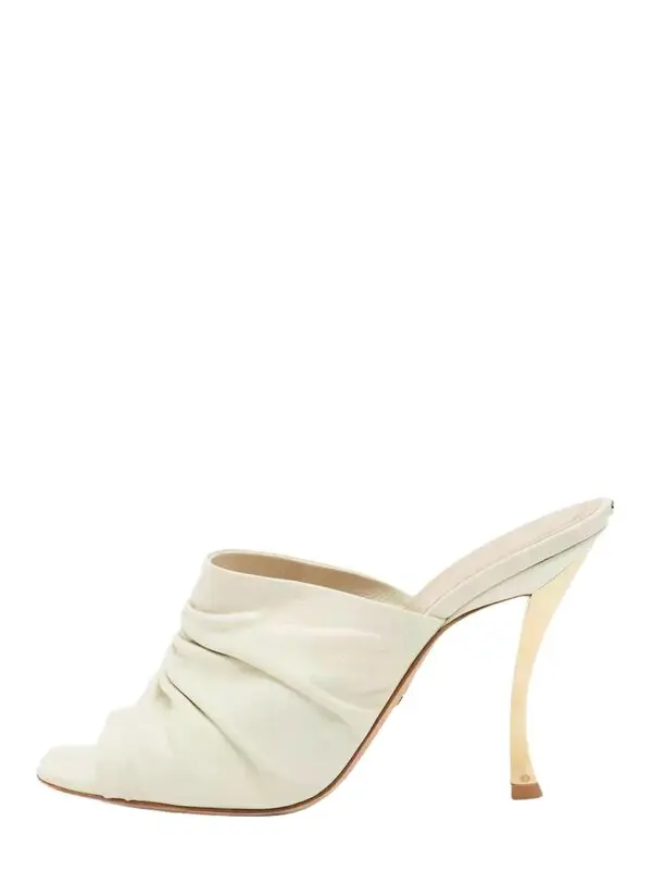 Dior D-fame Gathered Stiletto Sandals - Neutrals