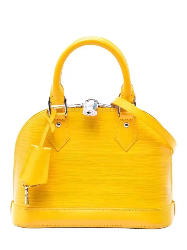 LOUIS VUITTON Epi Alma Bb Satchel - Yellow