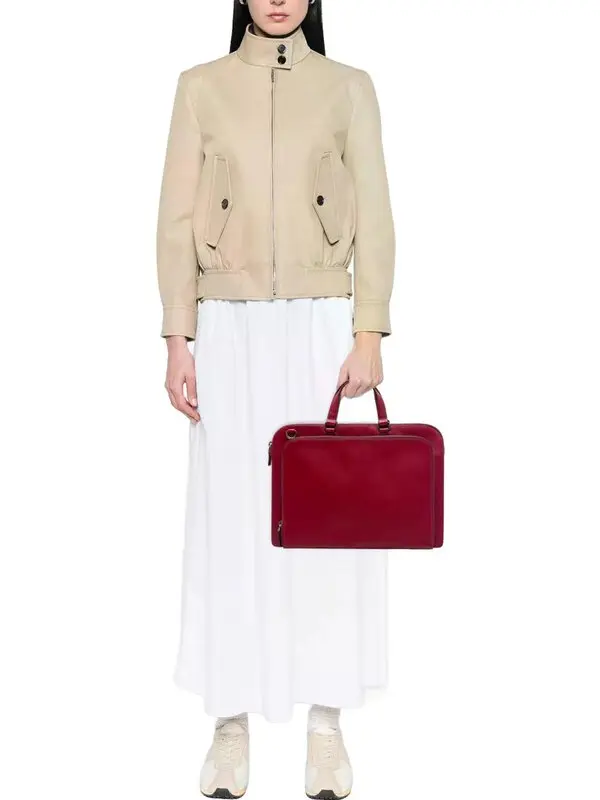 Prada Saffiano Leather Business Bag - Red