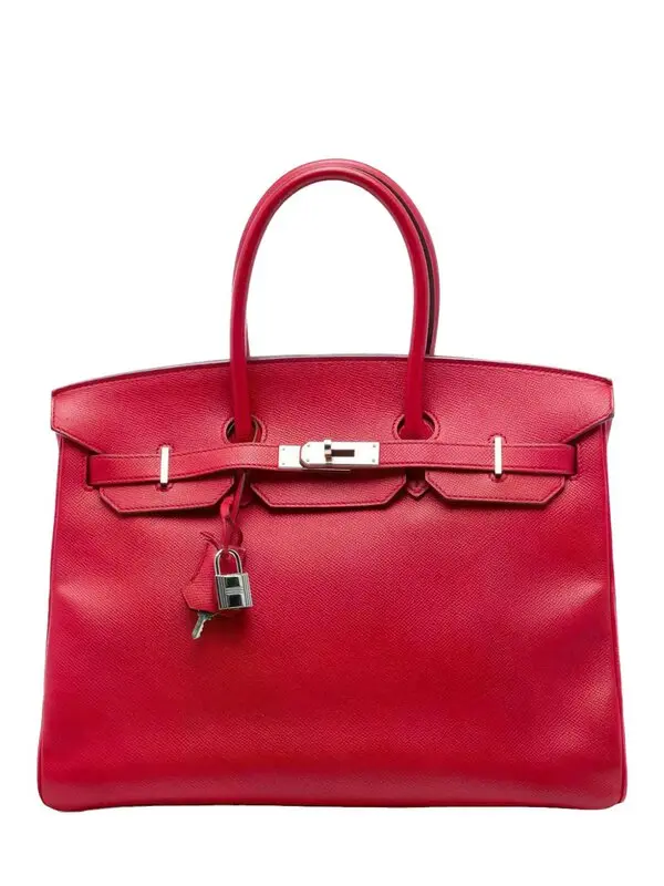Hermès 2013 Epsom Birkin Retourne 35 Handbag - Red