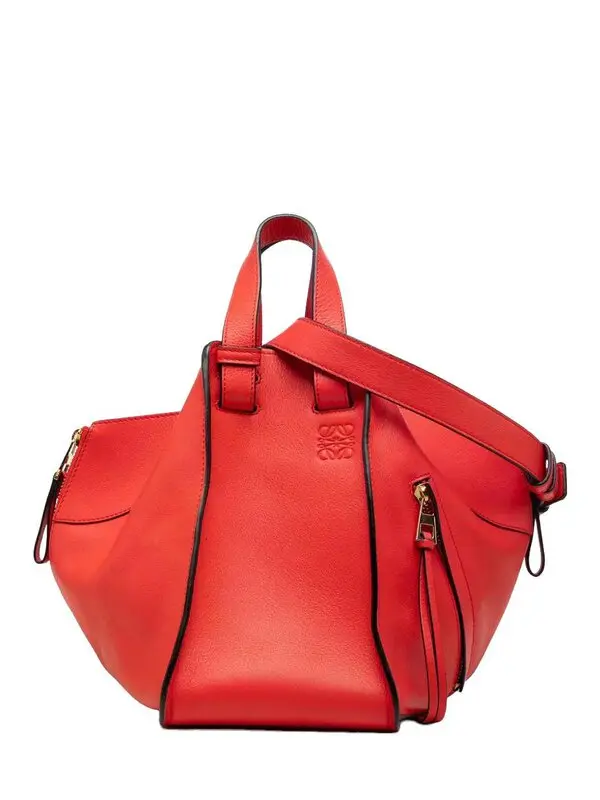 Loewe Calfskin Hammock Satchel - Red