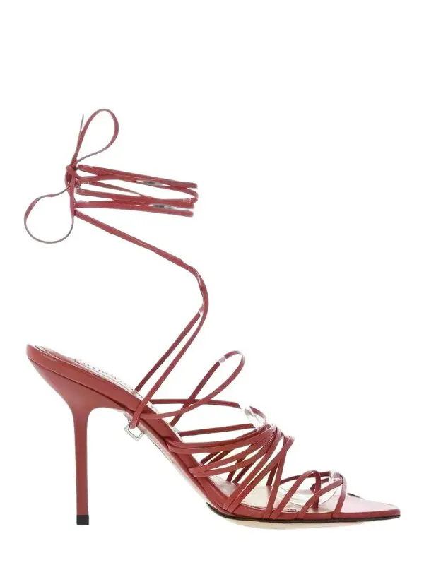 ARMARIUM Brooke Lace-up Sandals - Red