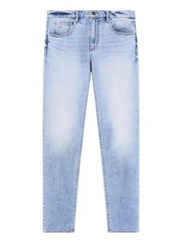 Armani Exchange Slim-fit Five-pocket Jeans - Blue