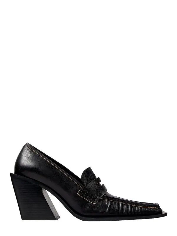Camper Escandalo Leather Loafers - Black