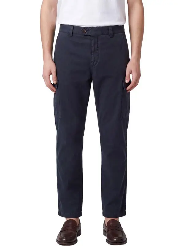 Brunello Cucinelli Slim Fit Cotton Cargo Trousers - Blue 1