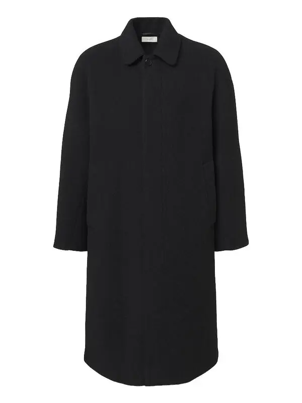 THE ROW Perlin Cashmere And Wool Car Coat - Grey