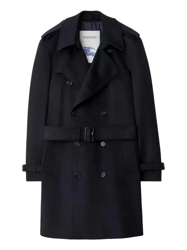Burberry Hastings Trench Coat - Blue