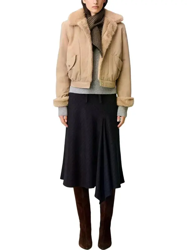 Claudie Pierlot Faux-fur Trim Parka - Neutrals