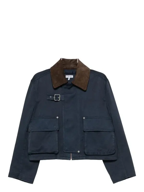 Loewe Collar Detail Jacket - Blue