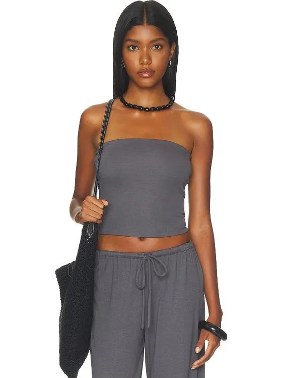 RUNAWAY THE LABEL Anji Strapless Top - Grey