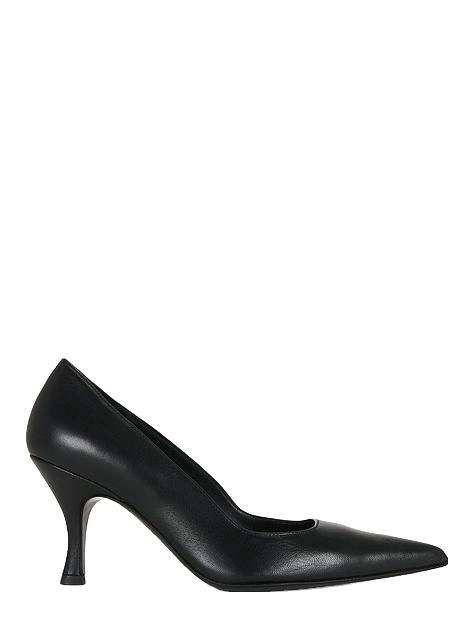 GIA BORGHINI Monserrat Draped Overlay Stiletto Pump - Black