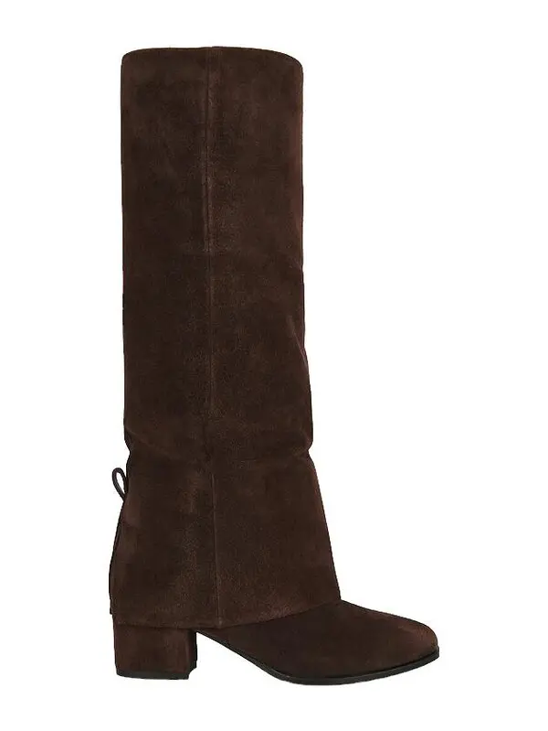 GIA BORGHINI Georgina Suede Boot - Chocolate