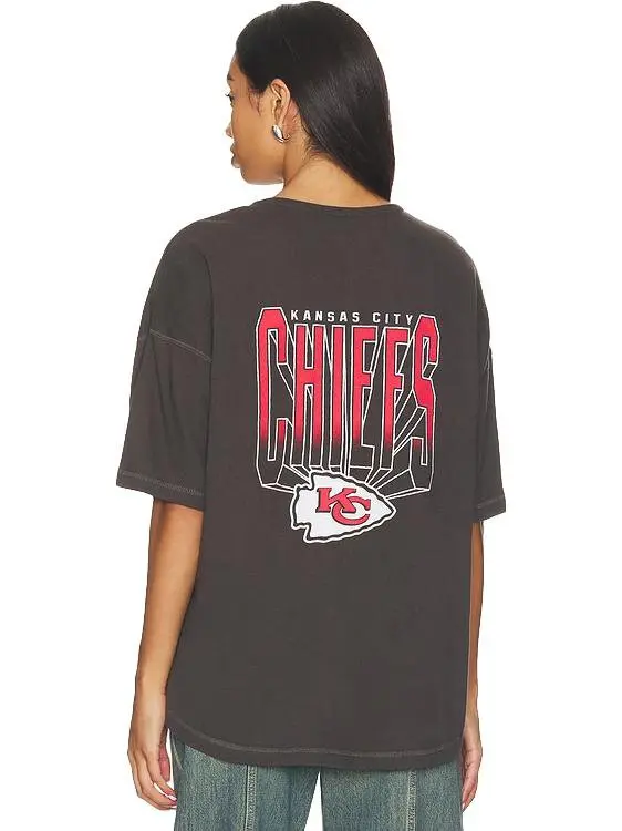 Junk Food Chiefs Baseball Jersey - Black