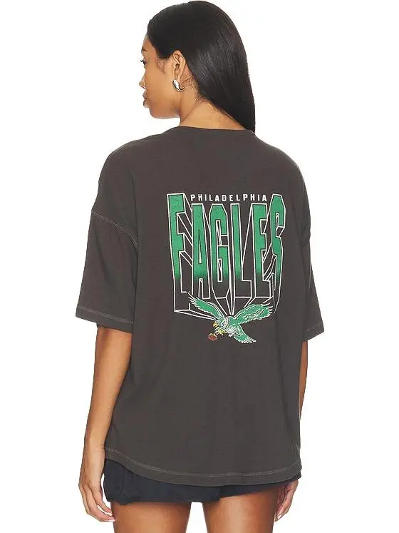 Junk Food Philadelphia Eagles Baseball Jersey - Black