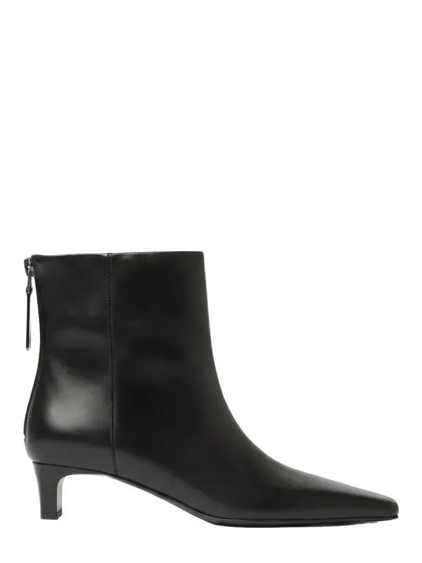 HOUSE OF DAGMAR Leather Ankle Boots - Black