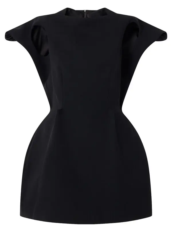 Maticevski Forge Crepe Mini Dress - Black